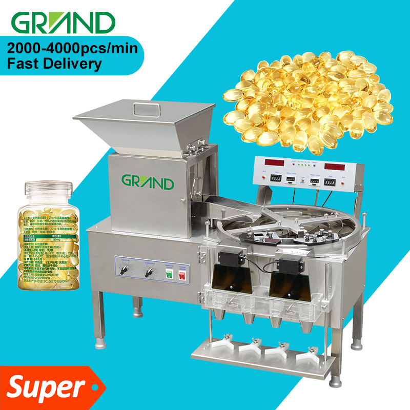 GD-4 Semi-Auto Capsule Counting Machine Table Top Pharmaceutical Plant ...