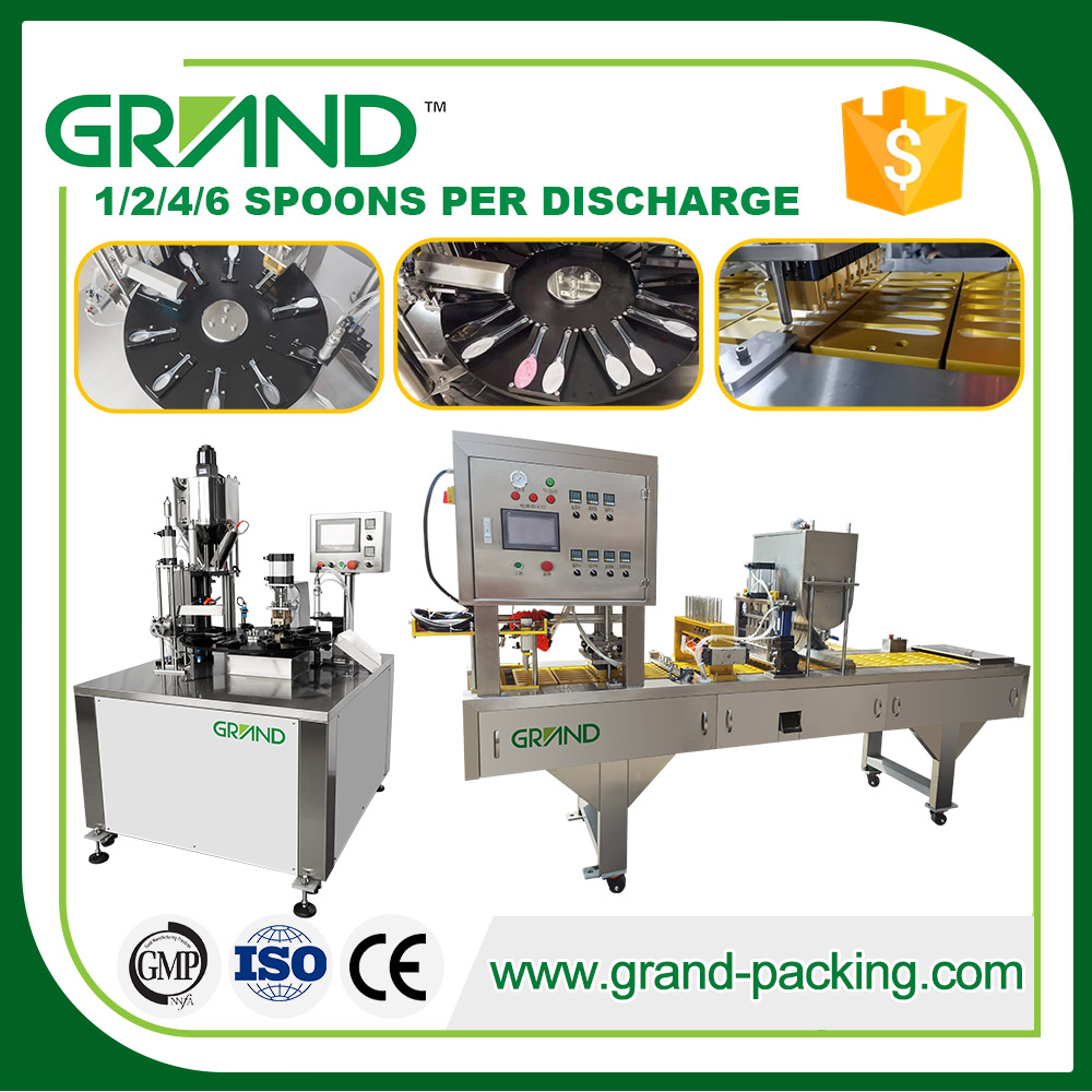 6 Nozzles Honey Spoon Filling And Sealing Machine - Buy honey spoon ...