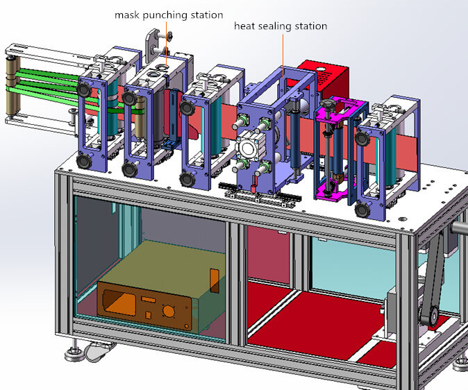 Drawing and structure of N95 mask making machine II - Hunan Grand ...