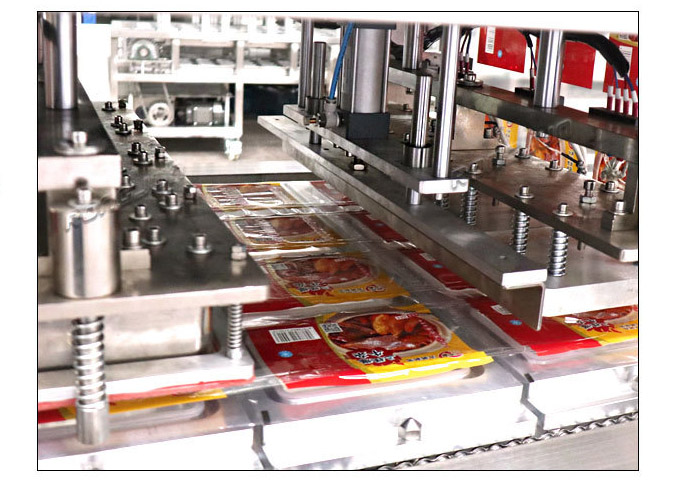 Automatic Food Tray Boxed Margarine Butter Filling Aluminium Foil Heat ...